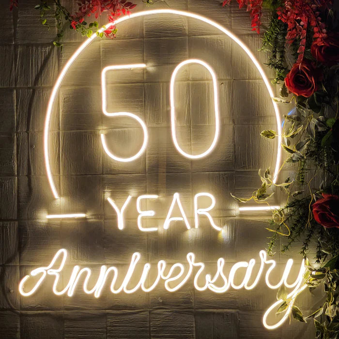 Anniversary Neon Signs – Lets Custom Studio - Custom Neon Signs