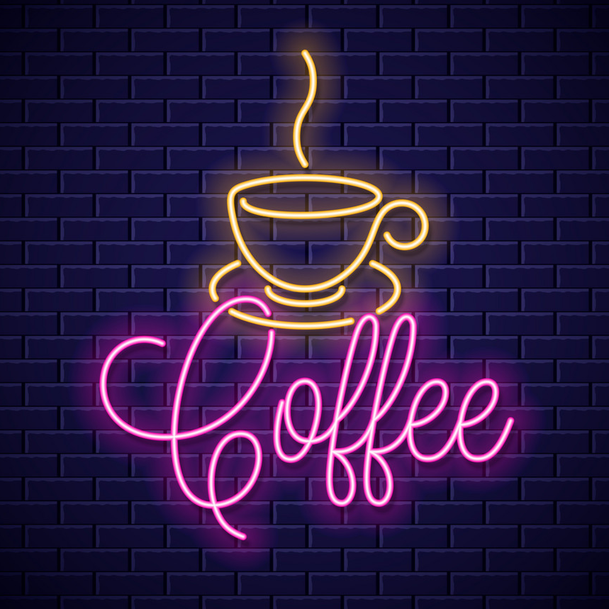 Coffee Neon Signs – Lets Custom Studio - Custom Neon Signs