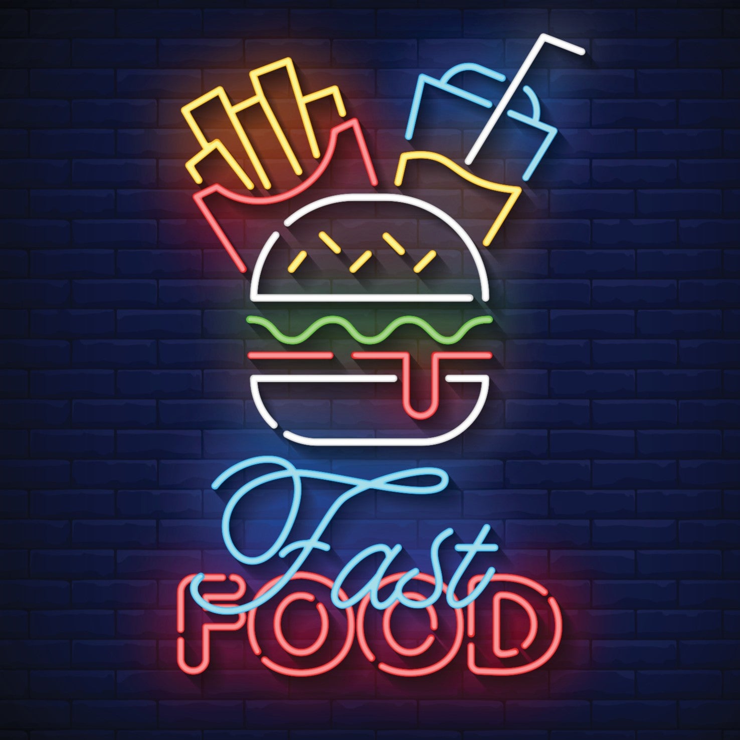 Fast Food Neon Signs – Lets Custom Studio - Custom Neon Signs