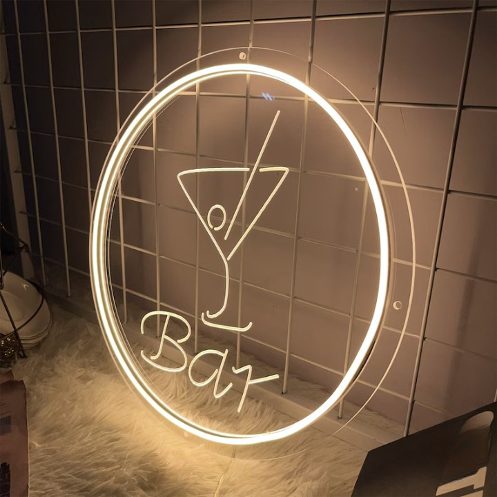 Bar Carve Acrylic Neon Sign – Lets Custom Studio - Custom Neon Signs