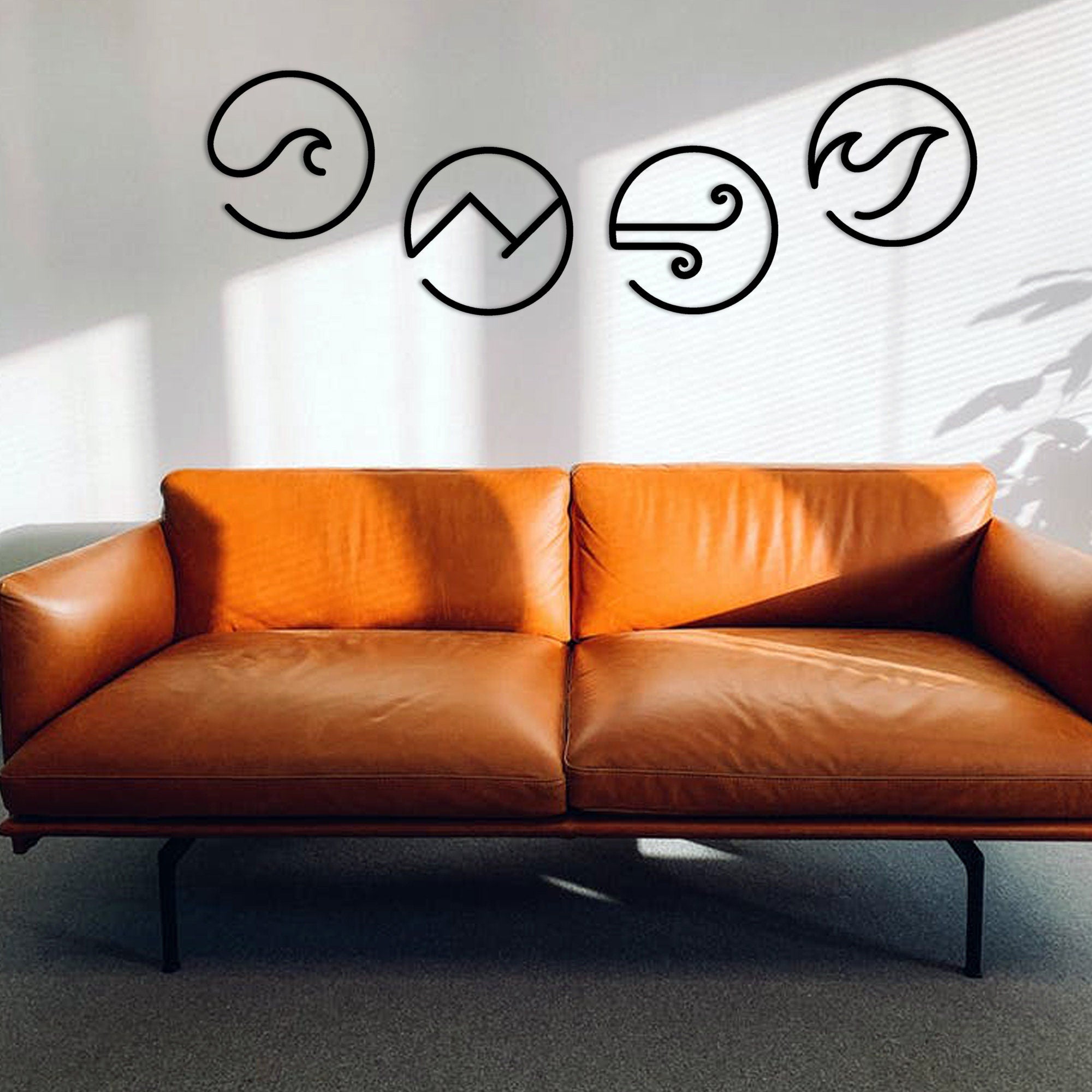 4 Elements Wall Art Decor - Earth, Fire, Water & Air : Style - 5 – Lets ...